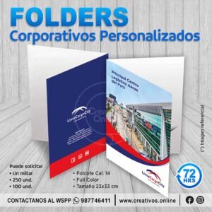 Impresión de fólders corporativos personalizados para empresas ...