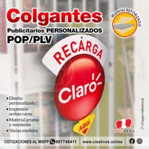 Impresión Colgantes Danglers Movil Publicitarios para Puntos de Venta ...