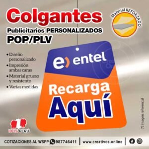 Impresión Colgantes Danglers Movil Publicitarios para Puntos de Venta ...